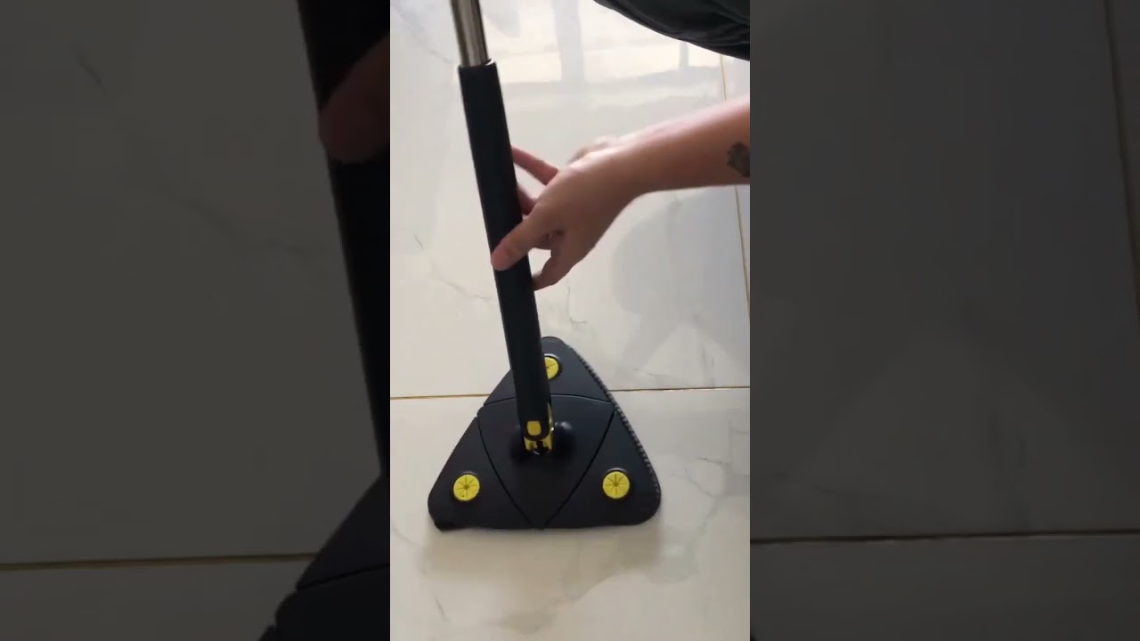 Como montar o Mop Esfregão de Limpeza Triangular Ajustável 360º Rotativo