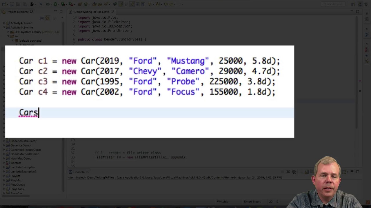 Java How to write objects to file