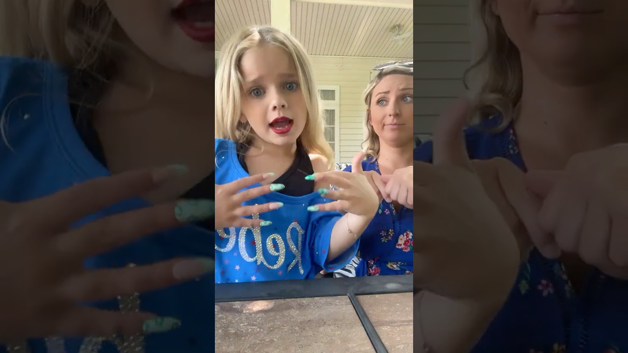 Harper got new nails 😂😂 #trend #nails #customizednails