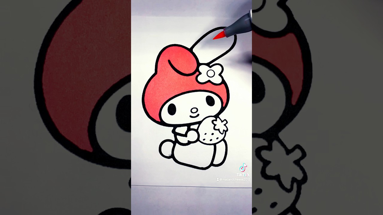 #mymelody #cute #coloring  #fypシ #satisfying
