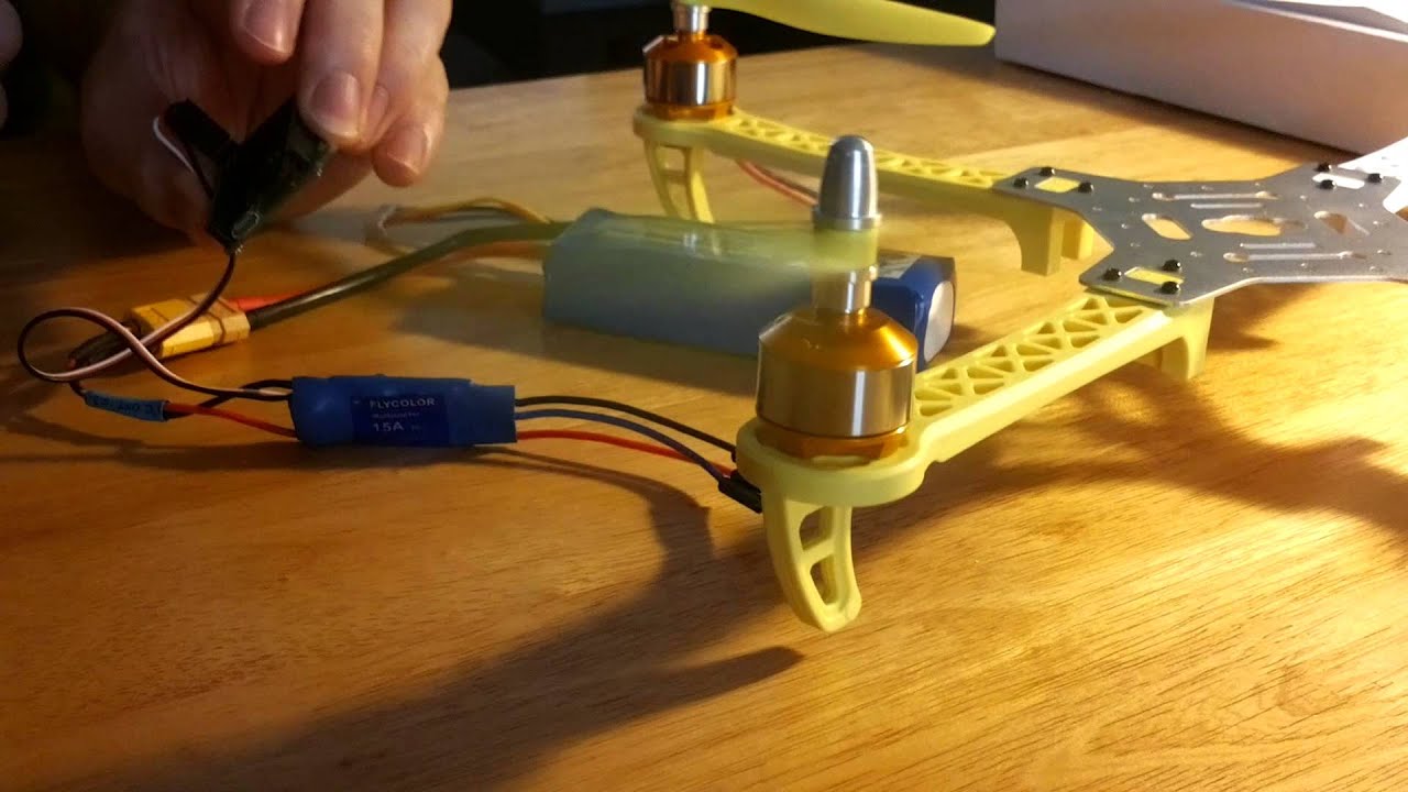 Quadcopter motor controlled by Micro Python board