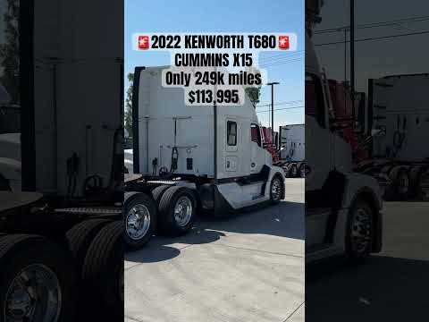 2022 Kenworth T680 with a Cummins www.fontanatruckcenter.com CALL/TEXT OR DM US 909-333-5124