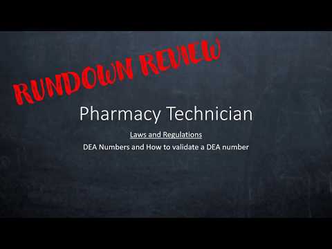 Rundown Review - DEA numbers and how to validate a DEA number