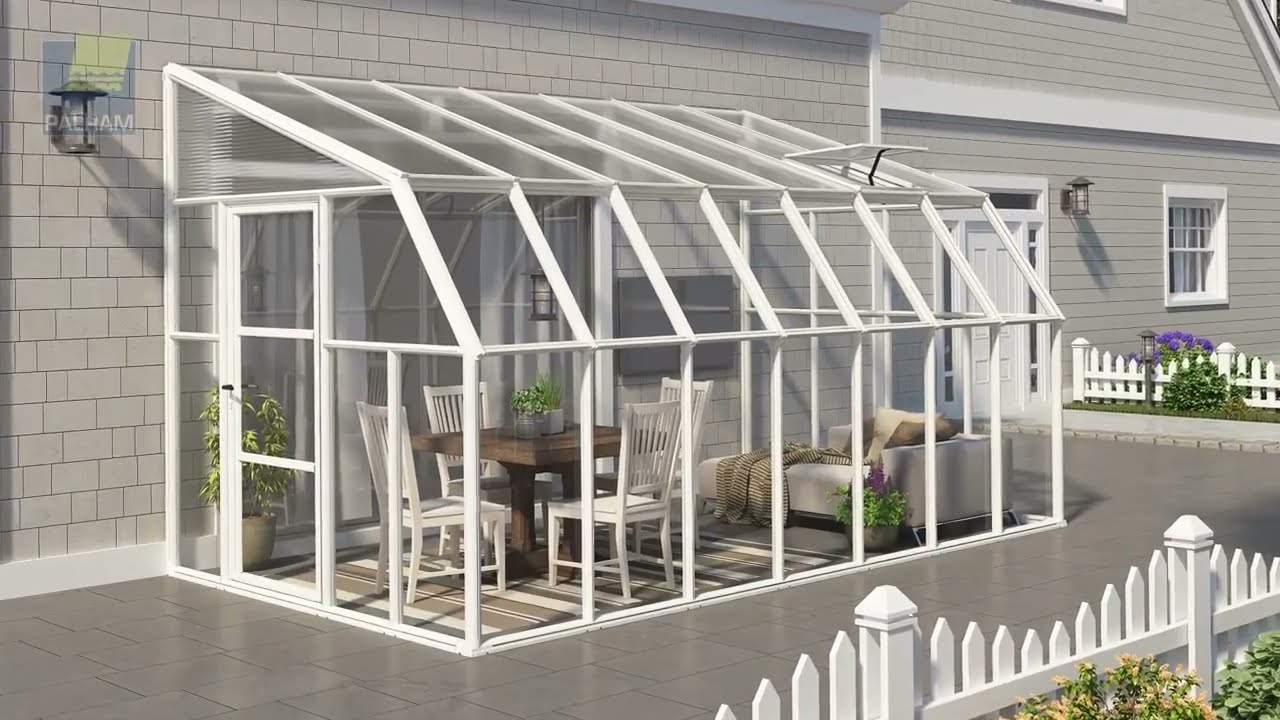 Palram - Canopia 8ft Sun Room 2 Outdoor Solarium Enclosure DIY Kits