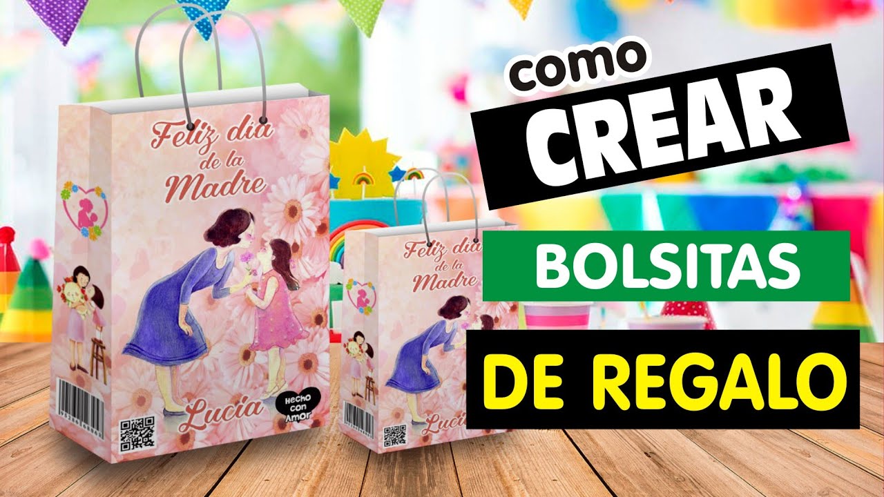 Como CREAR BOLSITAS DE REGALO para el día de la Madre