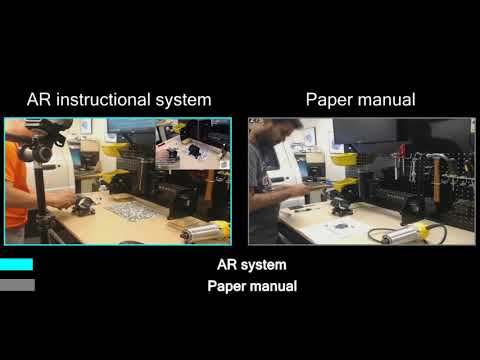 AR instructional system vs. Paper manual for mechanical assembly