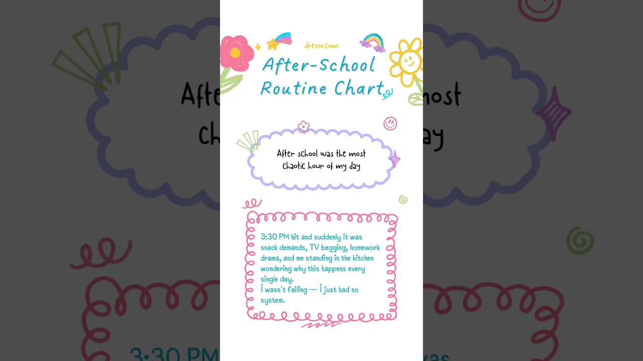 After-School Routine Chart Free Printables