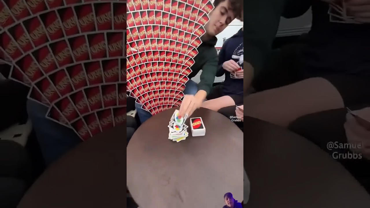 Dude has to draw the whole deck in in uno 😂🤣 #comedy #memes #viral #tiktokmemes #uno
