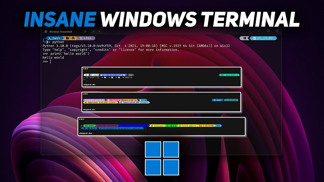 Customize Your Windows Terminal with Themes, Fonts & Oh My Posh (2025 Guide)