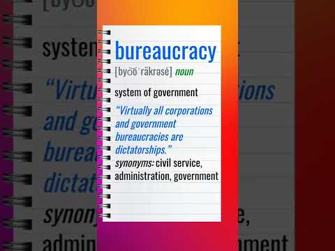 BUREAUCRACY (C1 Advanced) Learn English Vocabulary