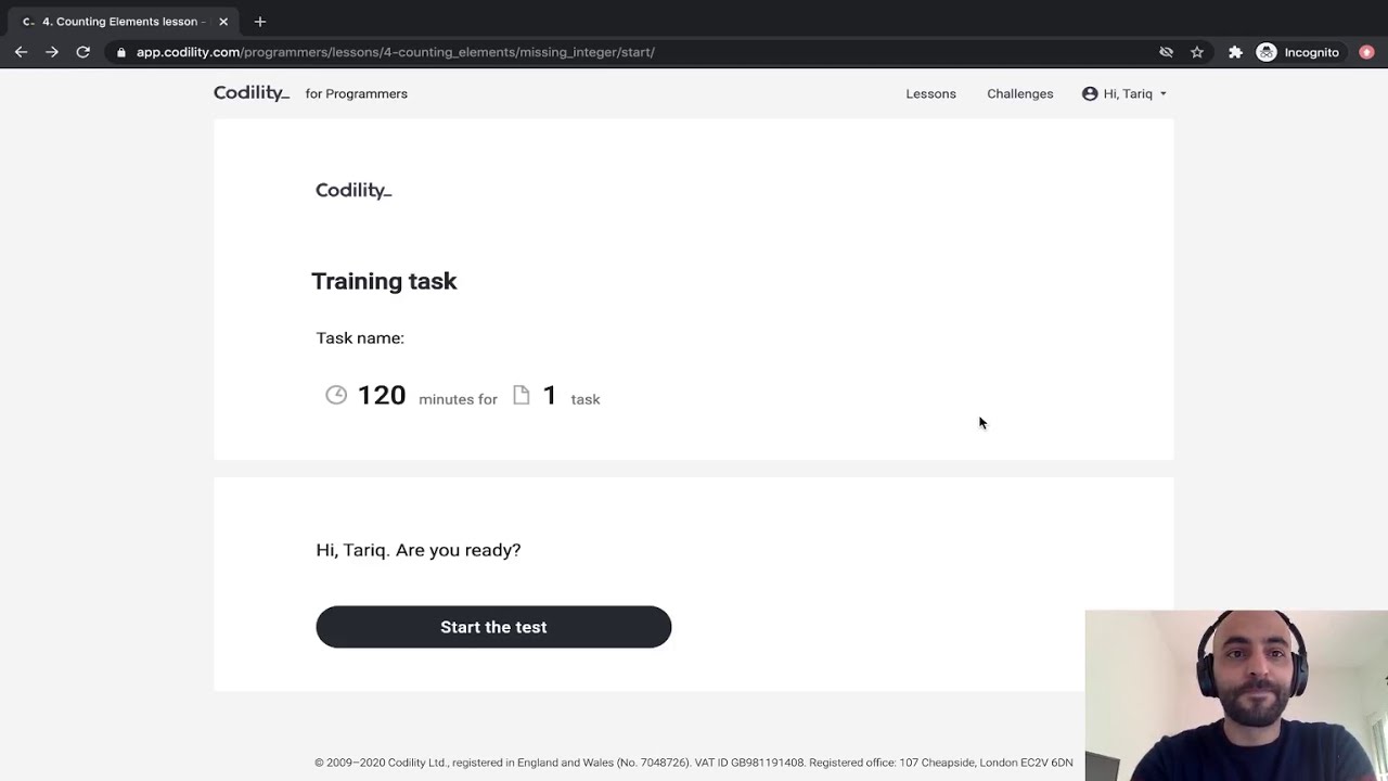 Codility Programmer Lessons - 04/Q2 (MissingInteger)