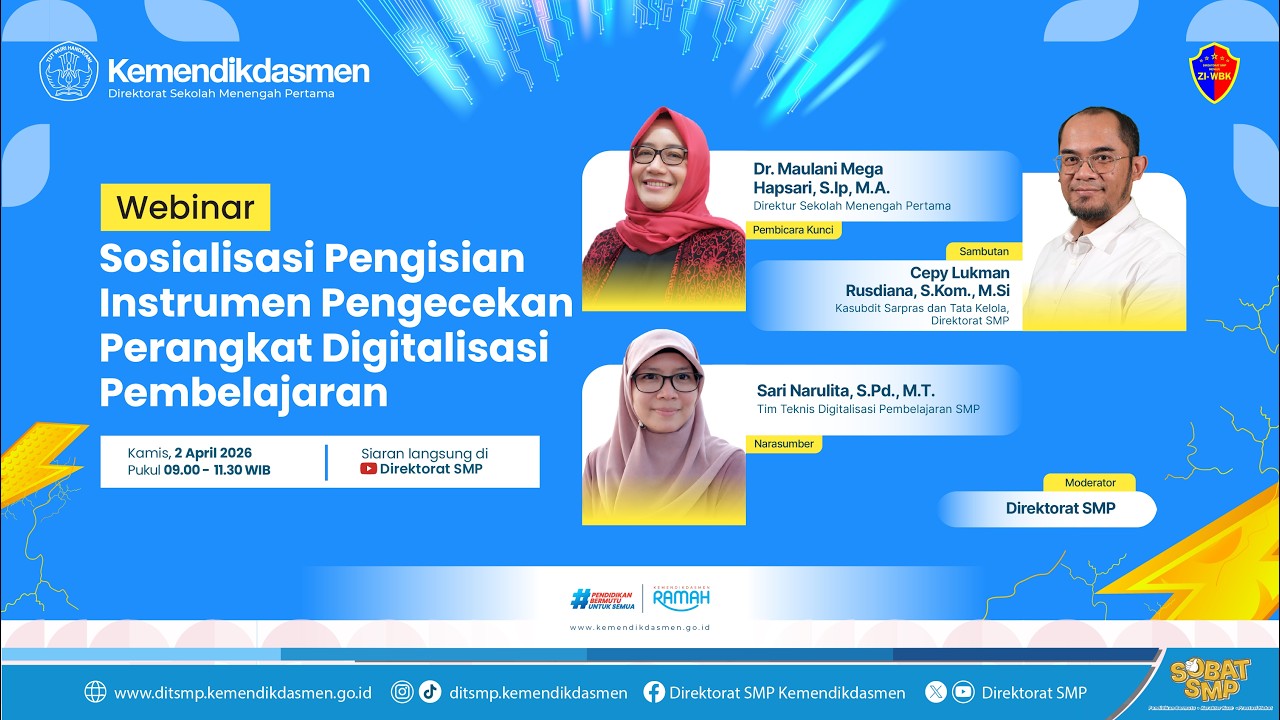 Webinar on Socialization of Filling Out Instruments and Checking Digital Learning Devices