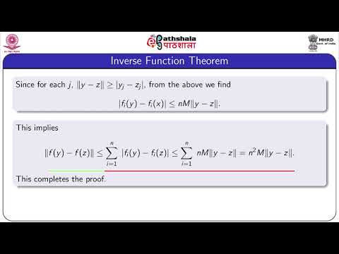 Inverse and Implicit Function Theorem Video Lecture - Mathematics for ...