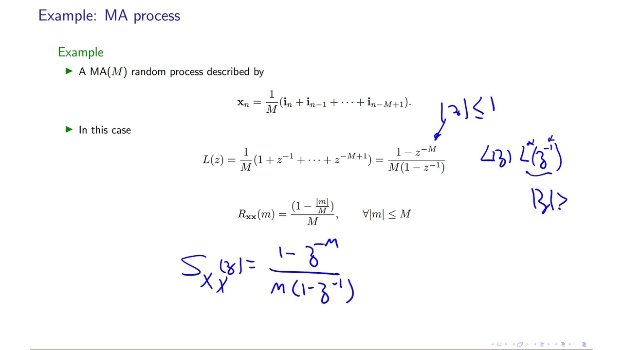Example for Moving Average processes