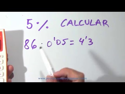 Cómo calcular el 5 por ciento - Sacar Porcentajes de un número o cantidad