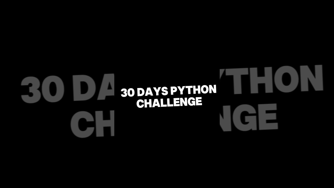 Join the 30-Day Python Coding Challenge! #python #shoes #coding #code #challenge #challenges