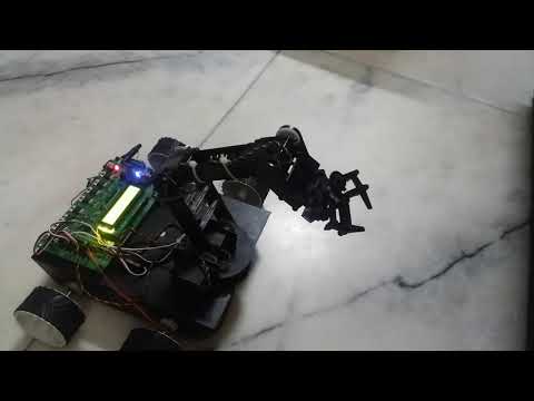 Robot Arm & Pan And Tilt Robot Camera - Wireless Xbee Controlled On Movable Robot Platform by ...