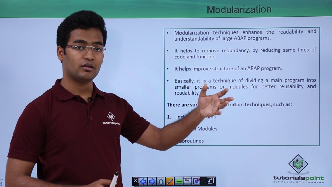 SAP ABAP - Modularization