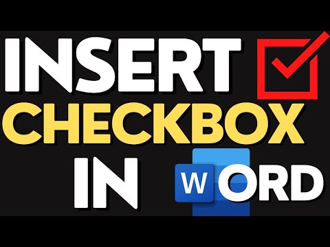 How to Insert a Checkbox in Word Documents? [02 Ways]