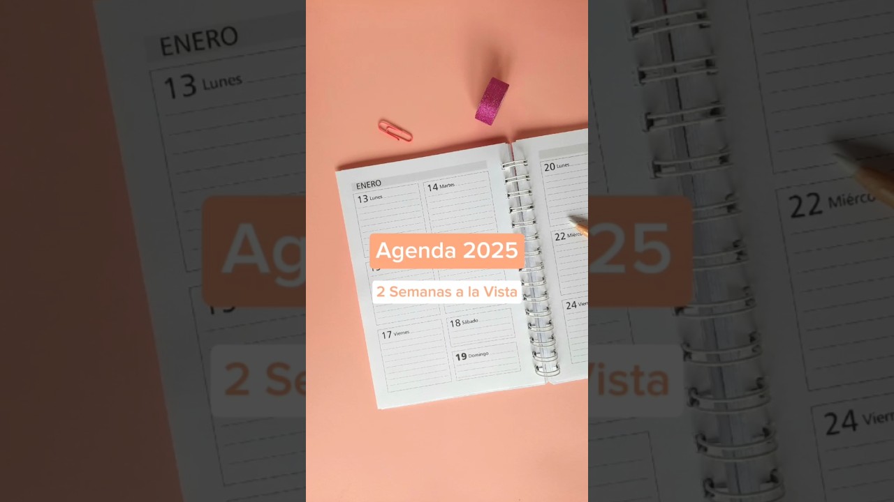 Agenda 2025 2 Semanas a la vista  - Pdf Imprimible