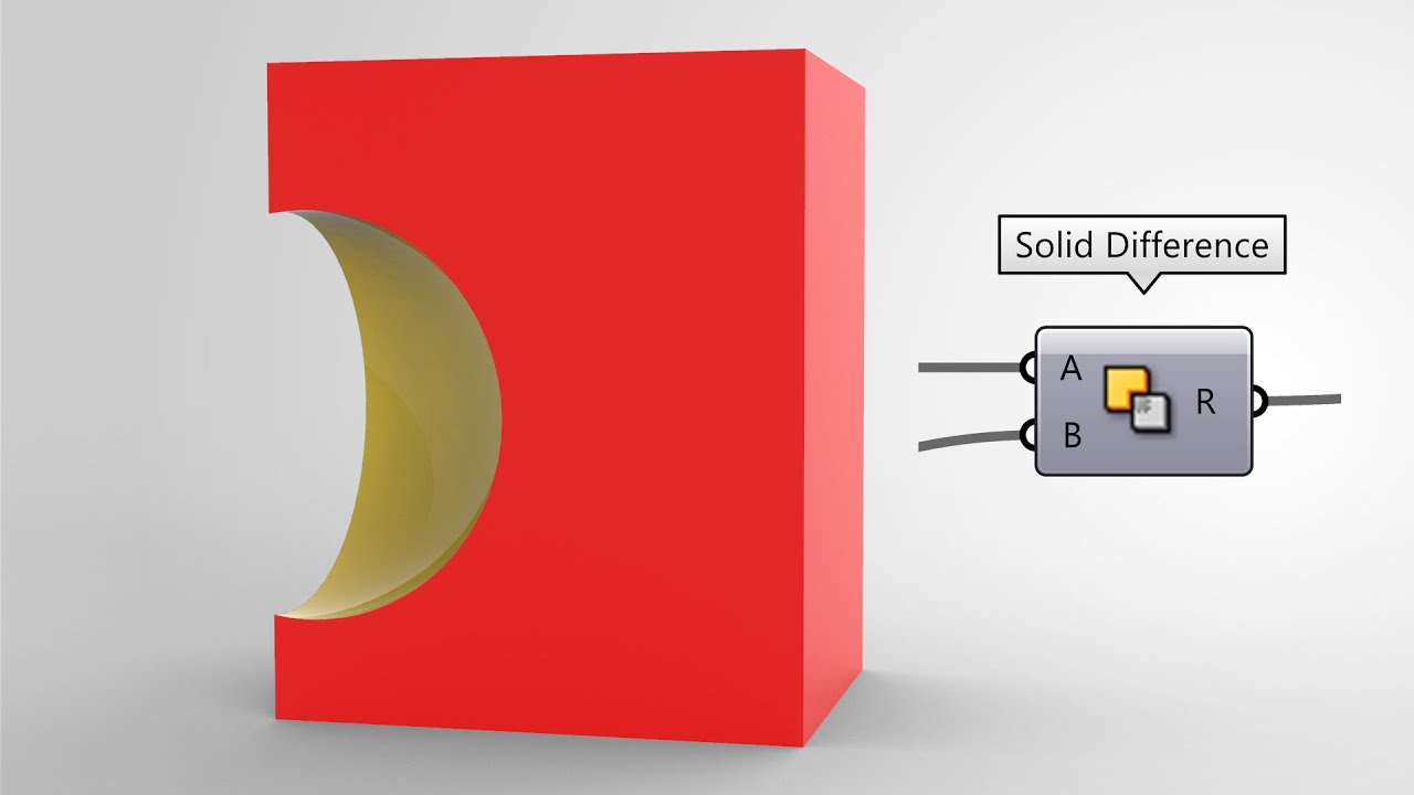 Solid Difference (Rhino Grasshopper Tutorial)
