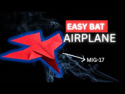 How to make Mig 17 paper plane || best paper airplane || longest flying paper plane