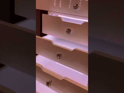 Beautiful luxury glam vanity makeup dressing table