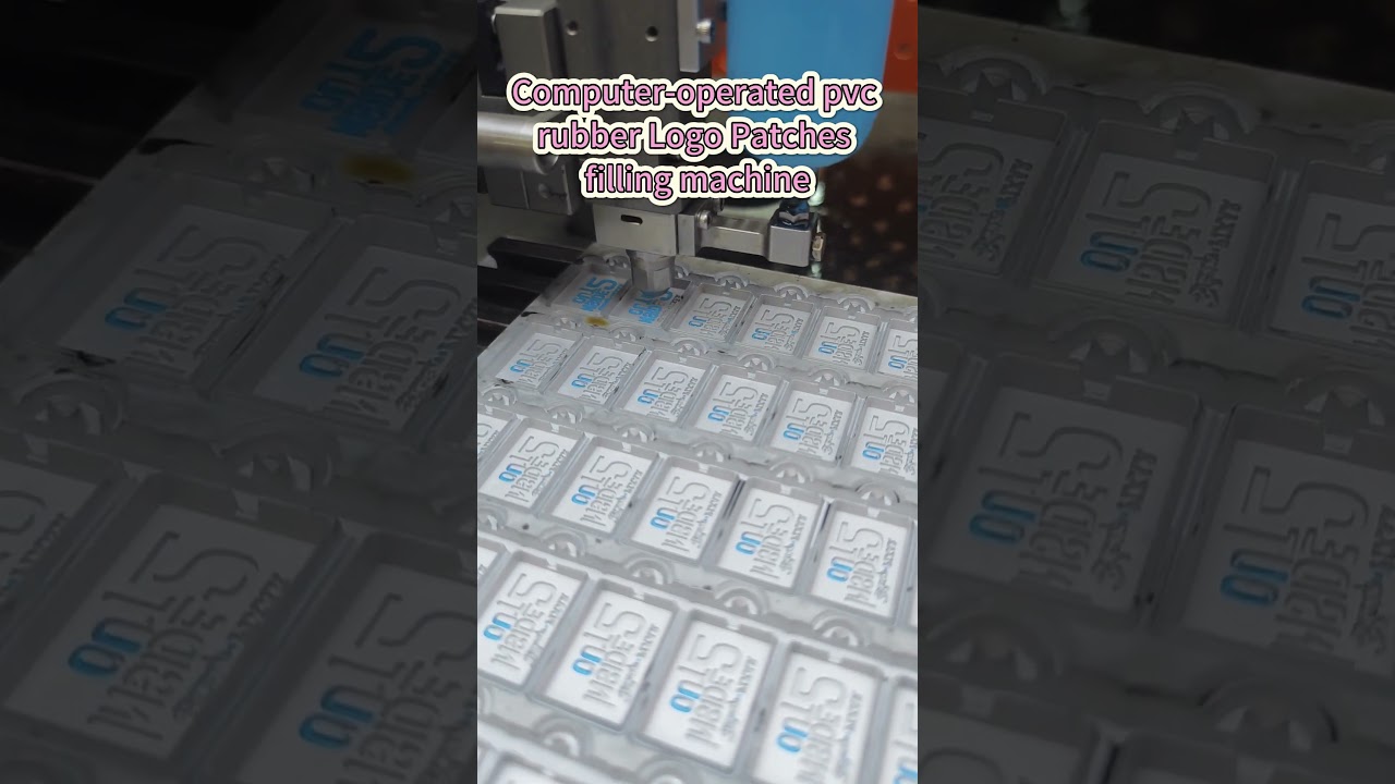 Computer Operated PVC Rubber Logo Patch Filling – Precision in Every Drop!
