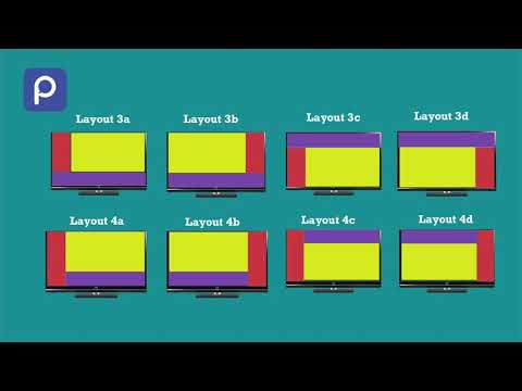 Quick demo of creating a 3 zone Landscape mode Digital Signage display with piSignage