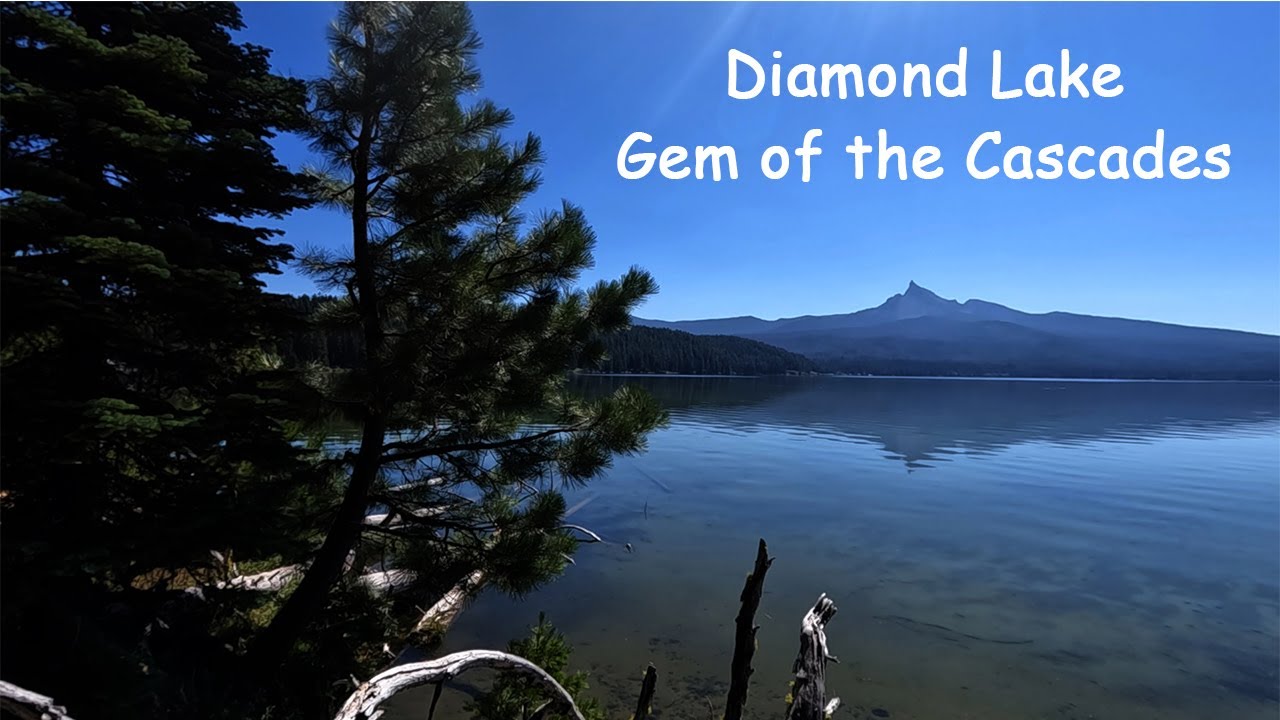 Camping at Diamond Lake, Oregon, the gem of the Cascade Mountains.