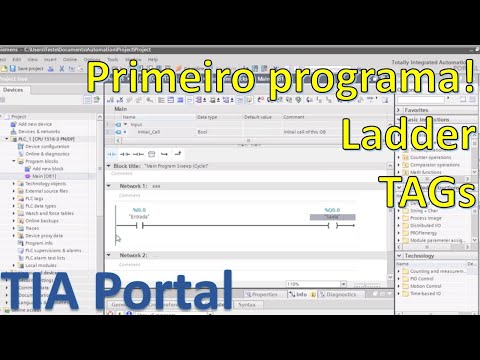 Criando o primeiro programa Ladder no TIA Portal | Luiz Bitencourt