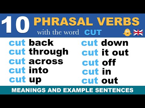 10 Phrasal Verbs using the word CUT in English