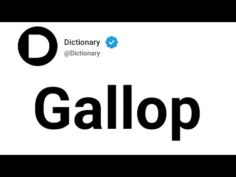 Gallop Meaning In English