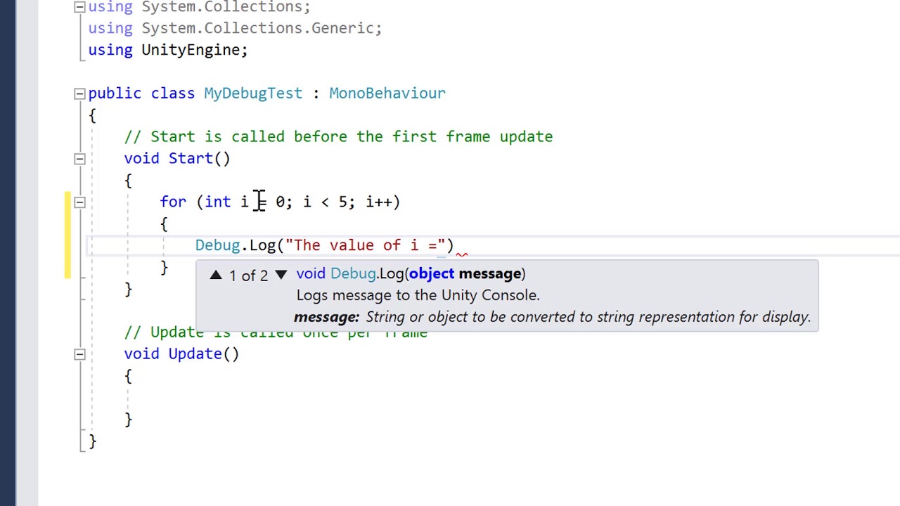 Debugging Unity Apps