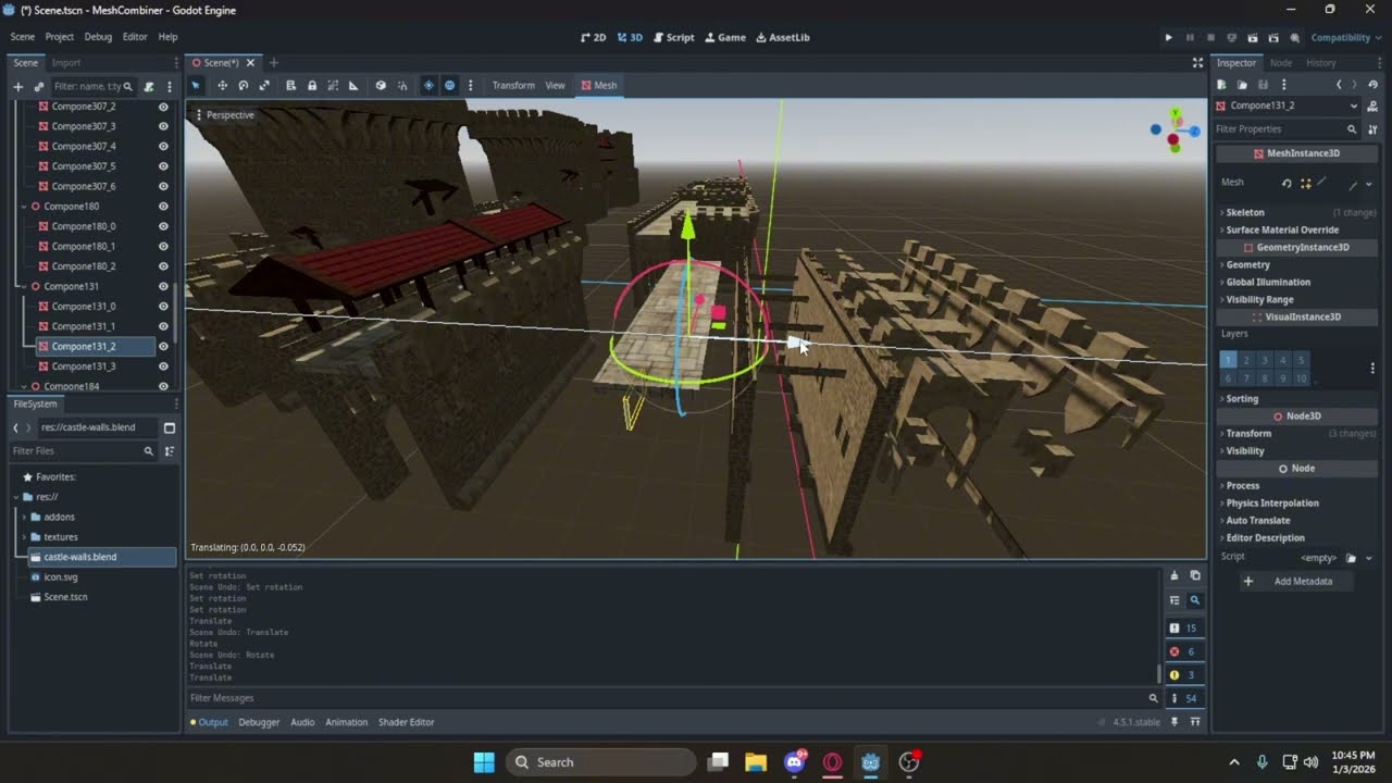 MeshCombiner - A Godot 4 Plugin