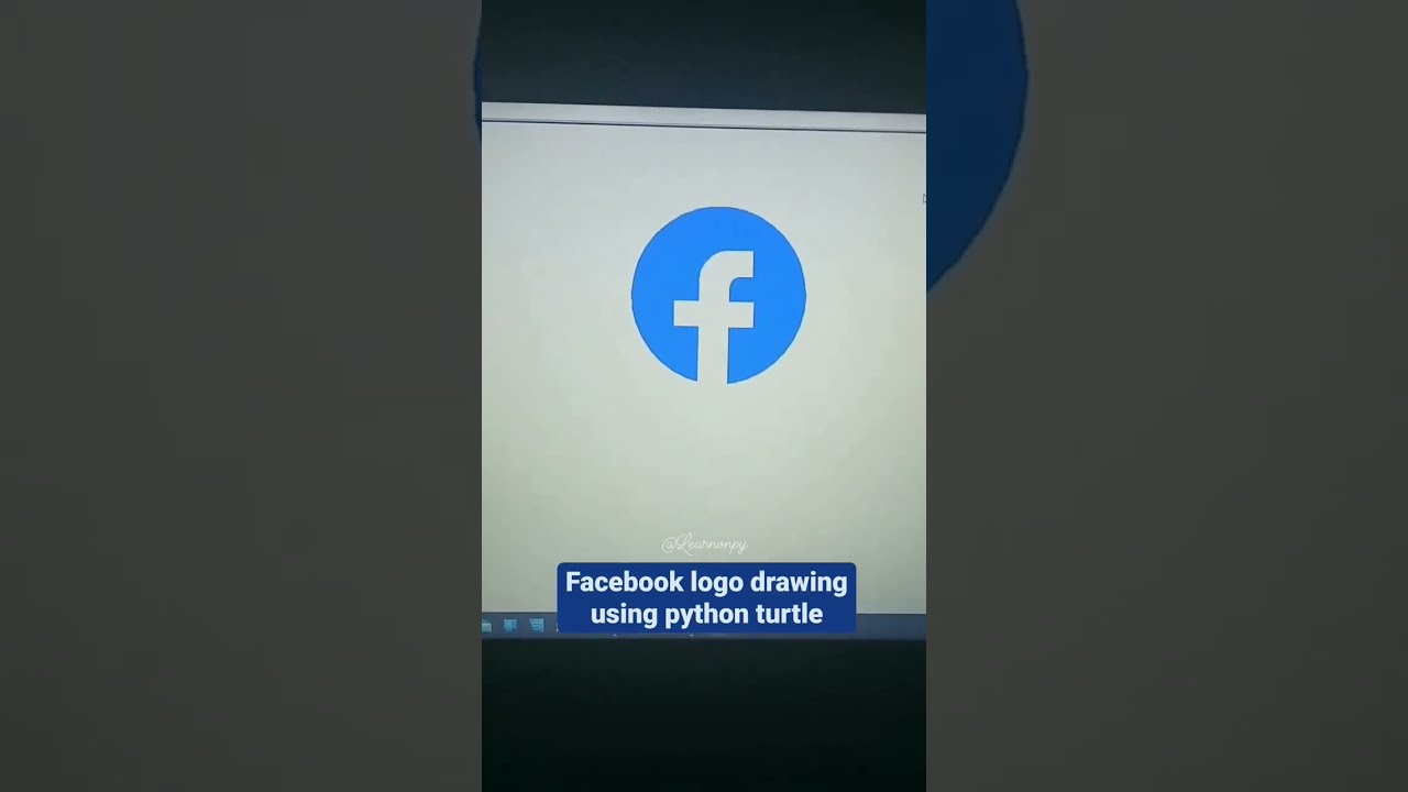 FACEBOOK Logo Drawing Using Python Turtle | Python Turtle Graphics | Instagram Reels | @facebookapp
