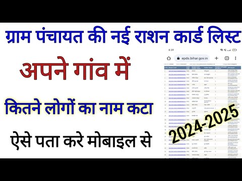 All State New Ration Card List 2024-2025 Me Naam Kaise Check Kare || Ration card list me naam dekhe