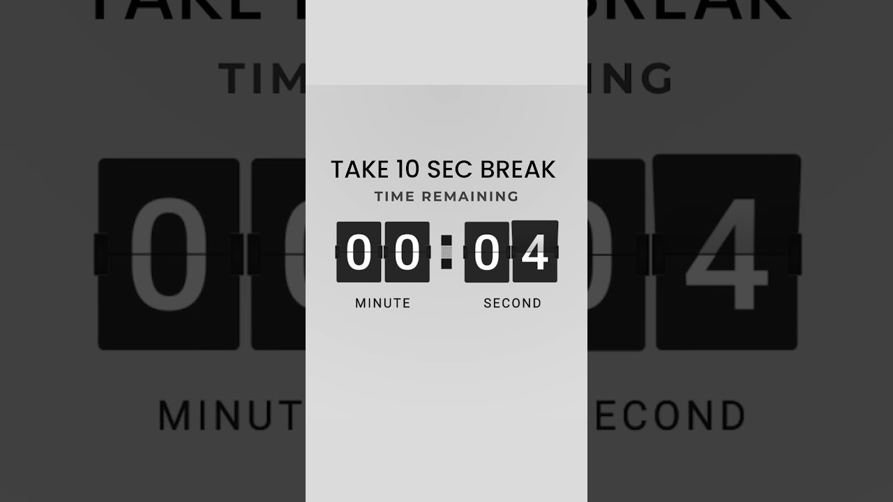 10 Second Flip Clock Timer ⏳ @Flipclocktimer01