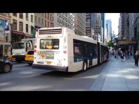 MTA: 2012 NovaBus LFSA Articulated Low Floor [5869] M101 LTD bus
