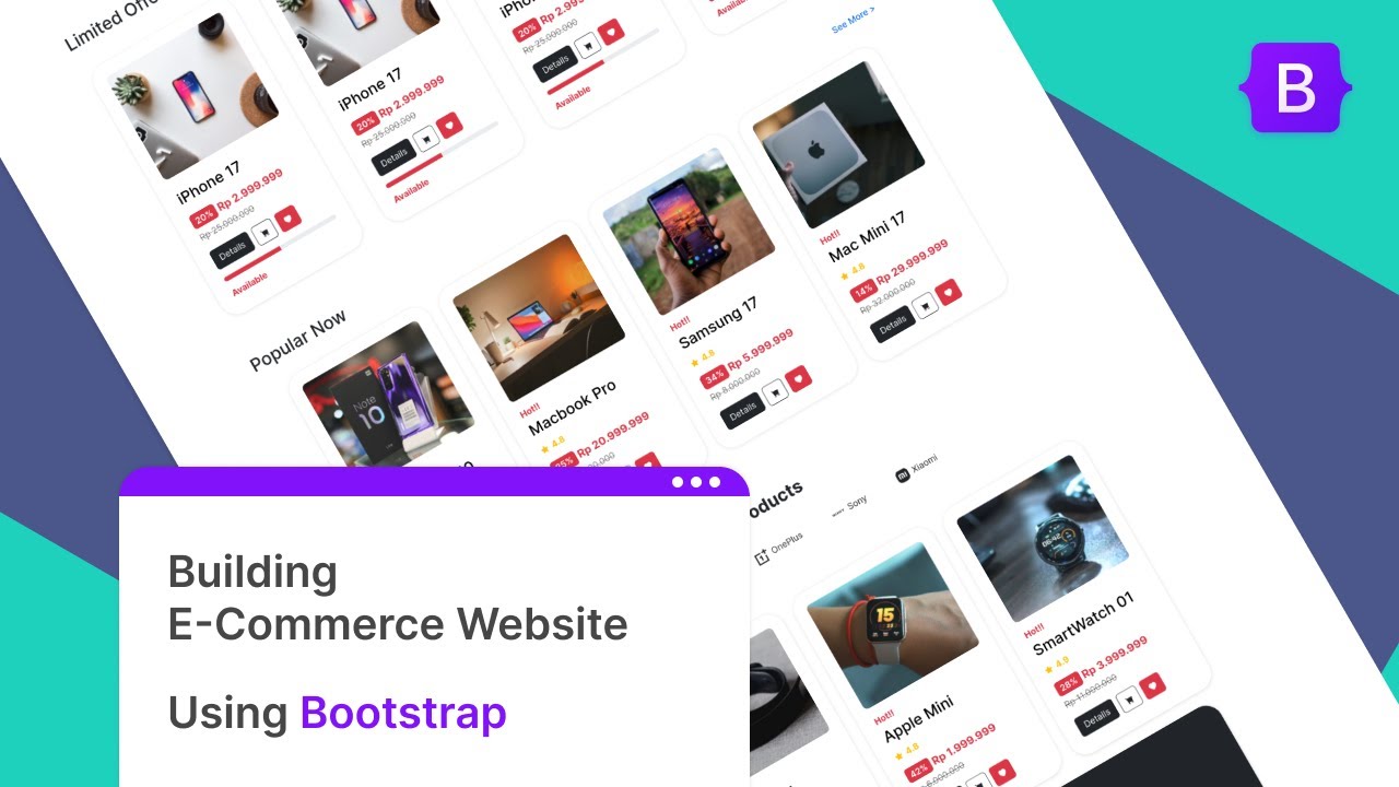 Building E-Commerce Website Using Bootstrap Framework