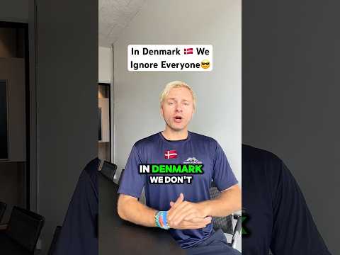 In Denmark We Ignore Everyone Equally! π©π°β¨ #denmark #danish #goviral #fyp #dansk #copenhagen #hah