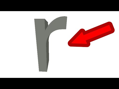 letter r | Roblox mesh #9
