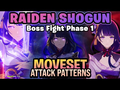Raiden Shogun Boss Fight Phase 1 Moveset, Attack Patterns │Analysis & Tips to Defeat The Shogun