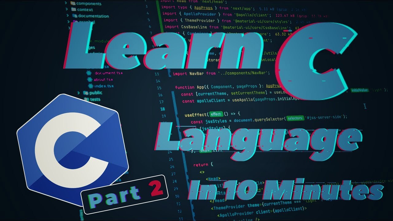 Learn C Language In 10 Minutes!! C Language Tutorial Part 2