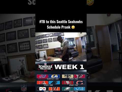 Seattle Seahawks Schedule Release Prank #nfl