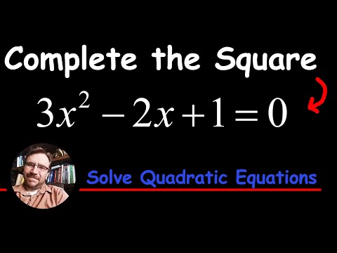 How to solve by Completing the Square 3x^2-2x+1=0