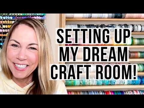 Craft Room Setup! Organization & Storage Tips for Craft Supplies + Decor Ideas | Organize With Me