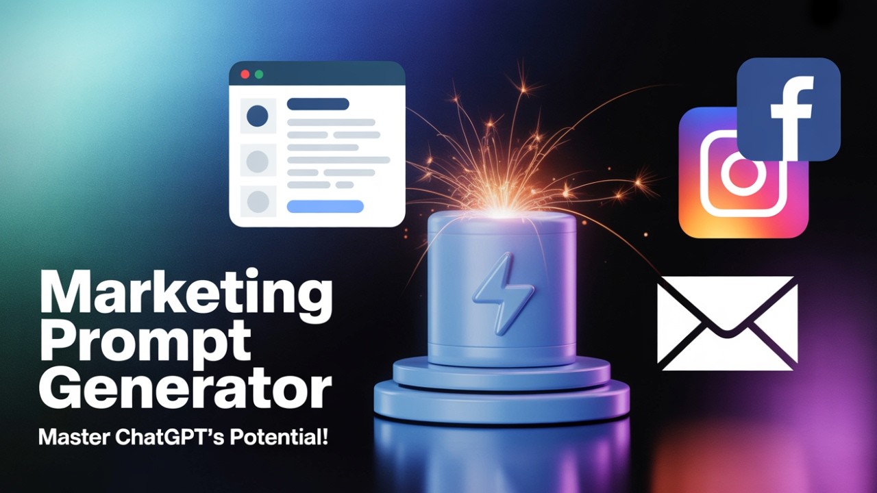 Create Marketing Prompts in ChatGPT like a Pro with this Prompt Generator!