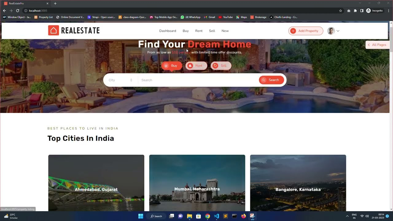 RealEstatePro Installation - nextjs tailwind html template