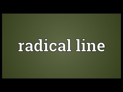 Radical line Meaning